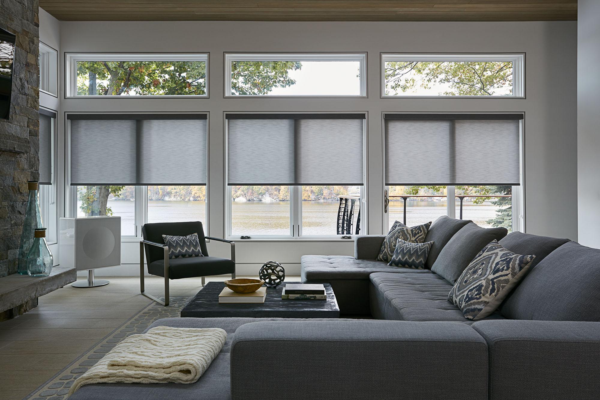 Roll up solar shades store